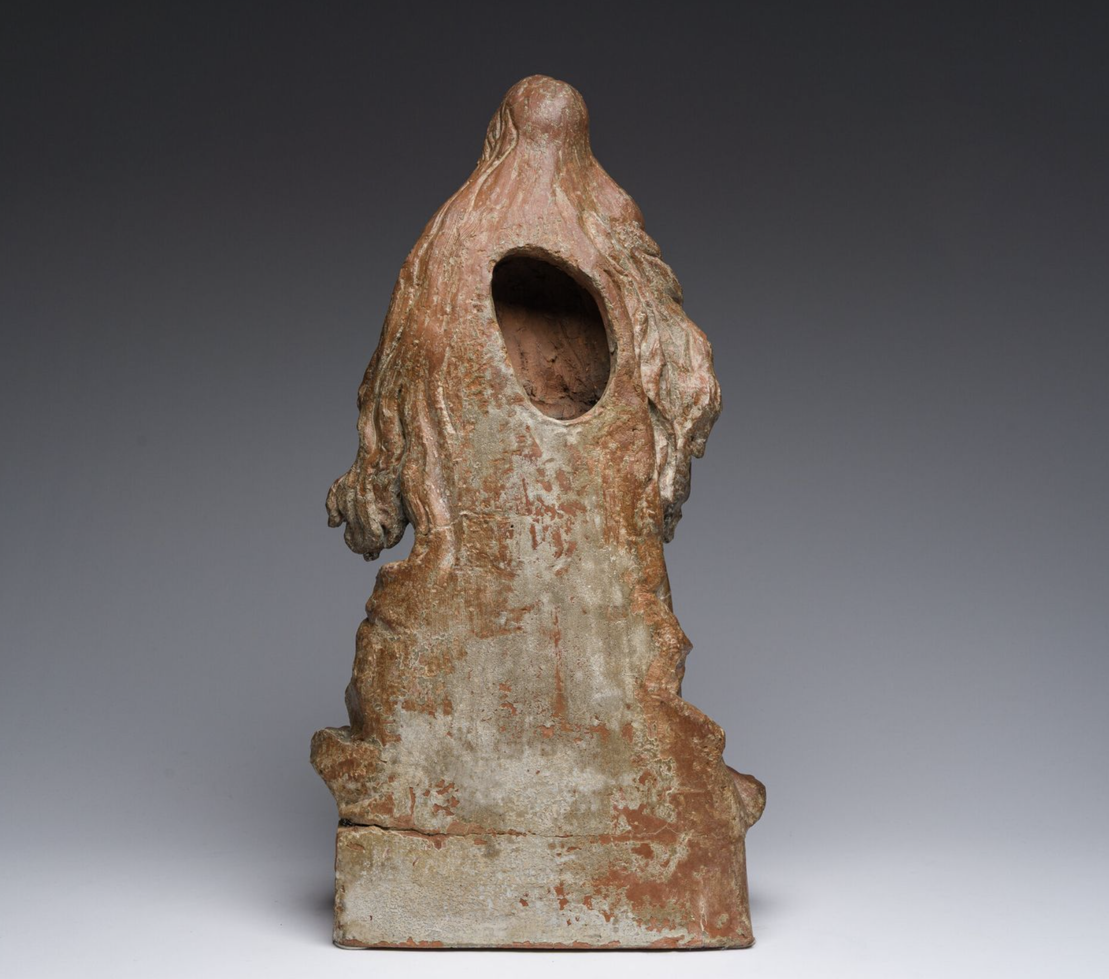 Groot terracotta beeld van Maria Magdalena in extase, Frankrijk (1700 ...
